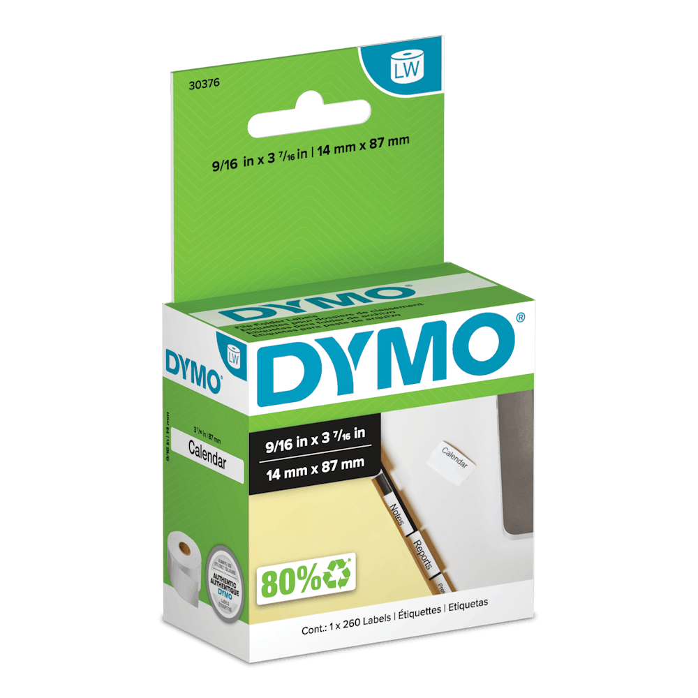 DYMO LabelWriter Hanging File Tab Insert Labels | Dymo