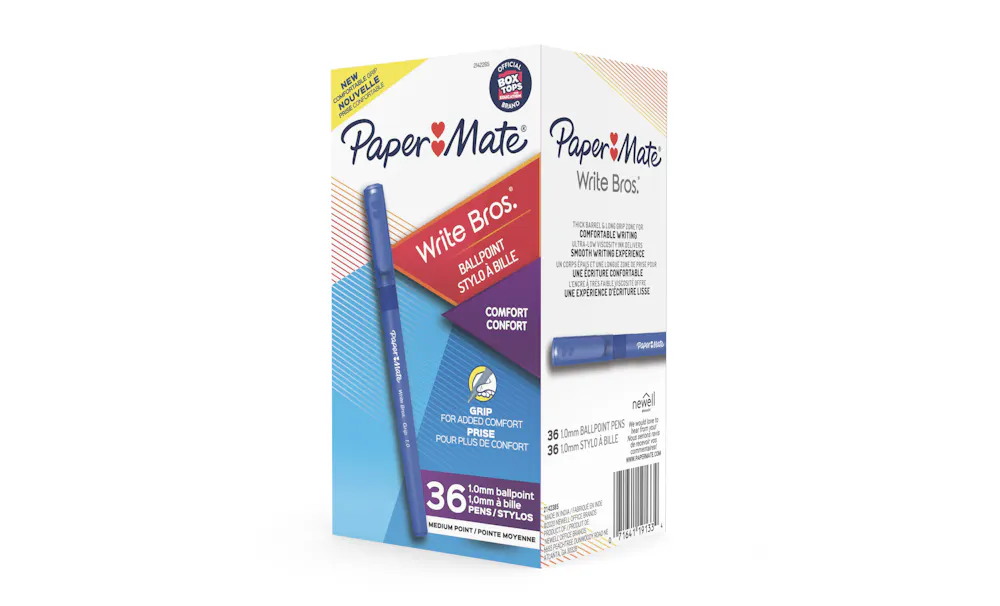 Paper Mate Write Bros. Grip Ballpoint Pens, Medium Point (1.0mm ...