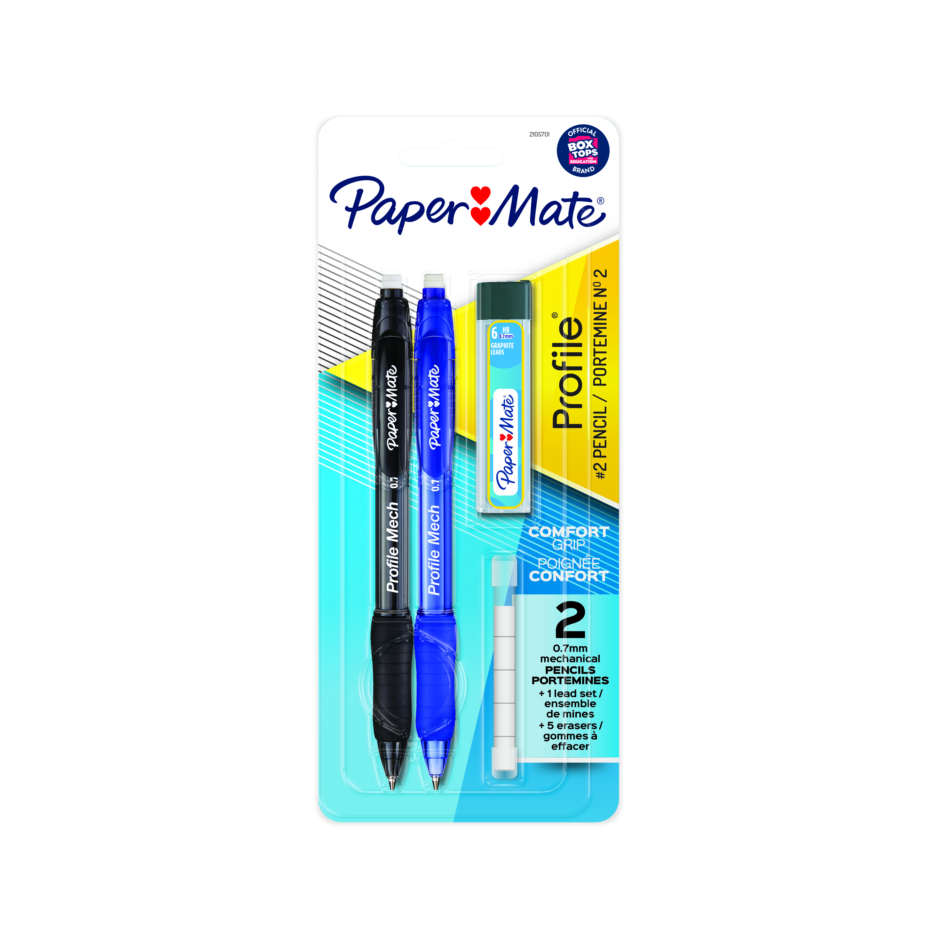 Paper Mate Profile Mech Mechanical Pencil Sets 0.7mm HB 2 Lead Papermate