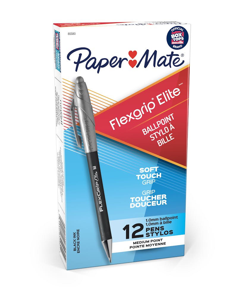 Paper Mate FlexGrip Retractable Ballpoint Pens, Medium Point (1.0mm ...