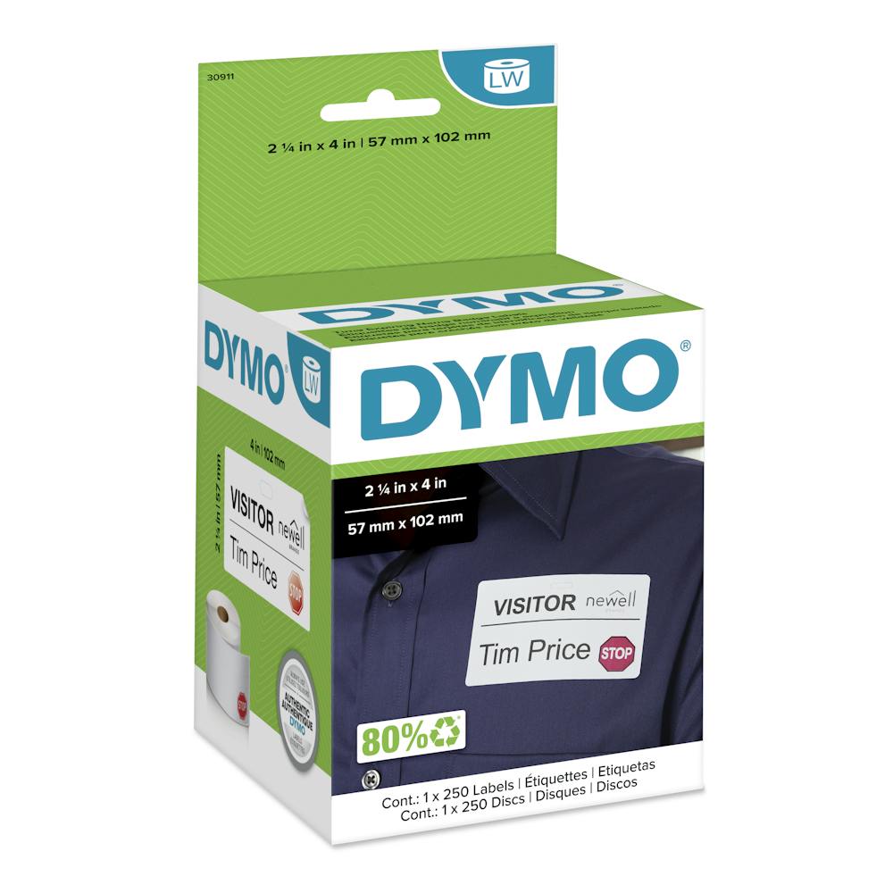 DYMO LabelWriter Name Badge Labels with 12-Hour Expiration Notification ...