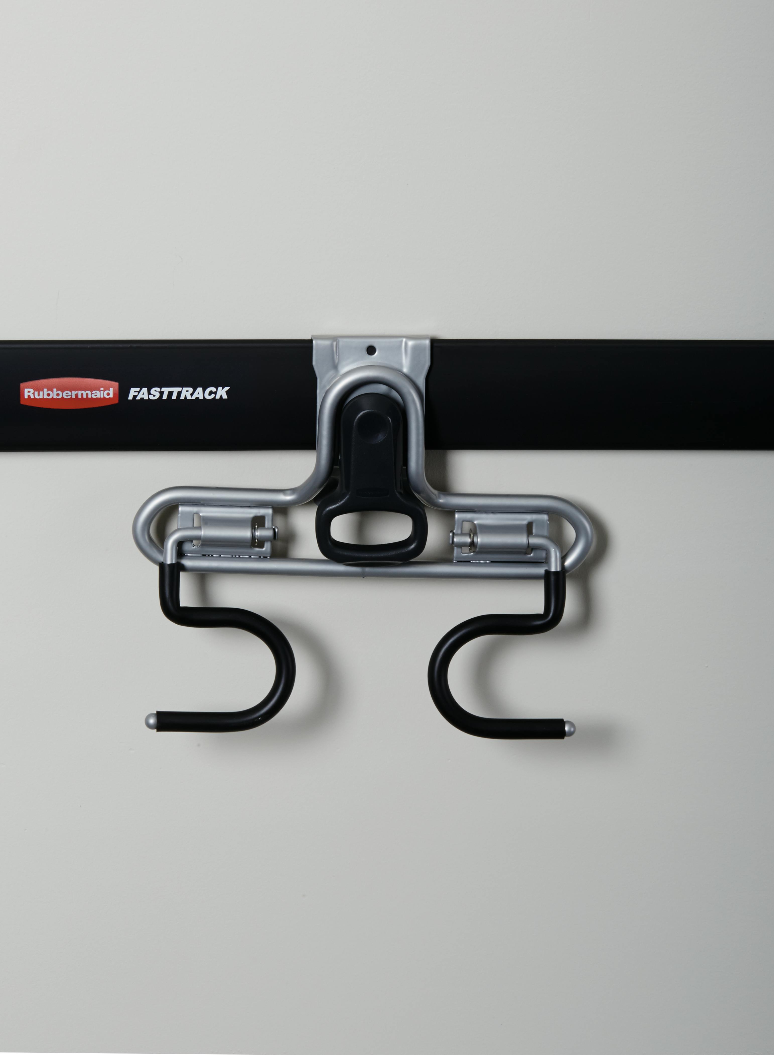 Rubbermaid fasttrack hooks store