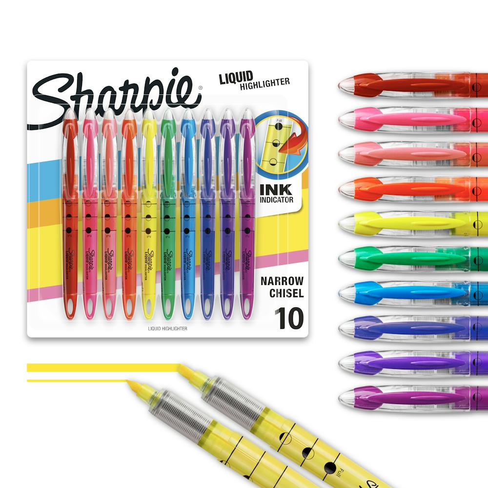 Sharpie Liquid Highlighters Chisel Tip Sharpie