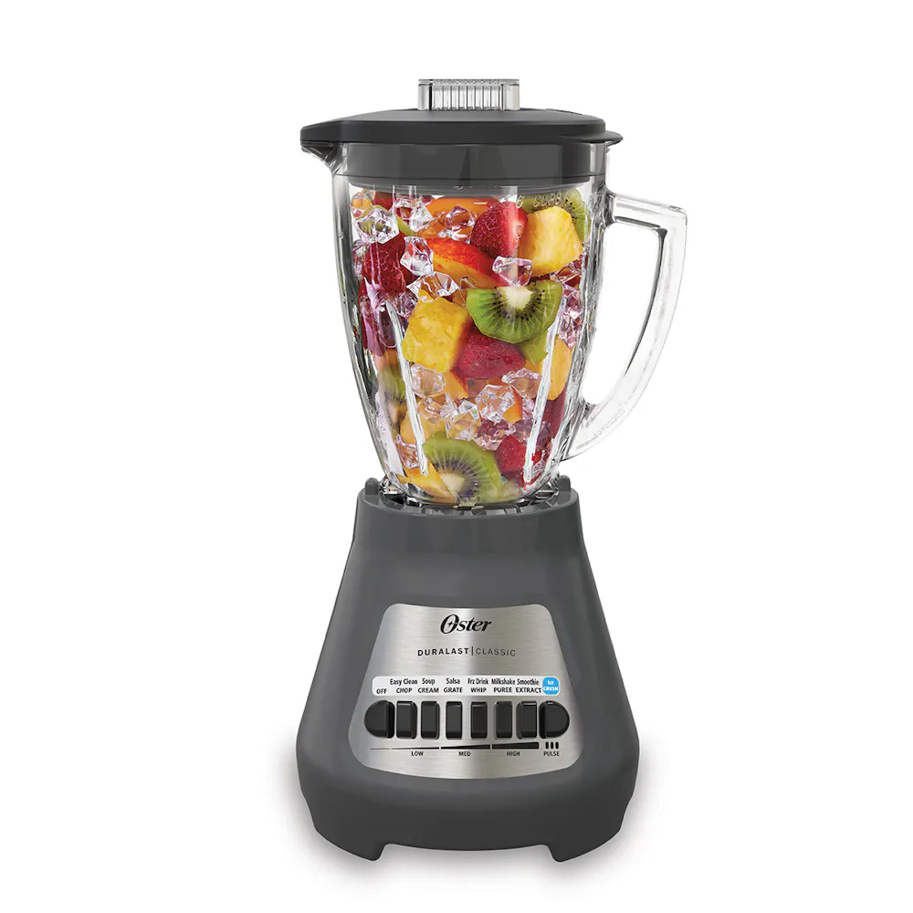 Oster® Classic Series 8-Speed Blender with 6-Cup Glass Jar, Gray | Oster