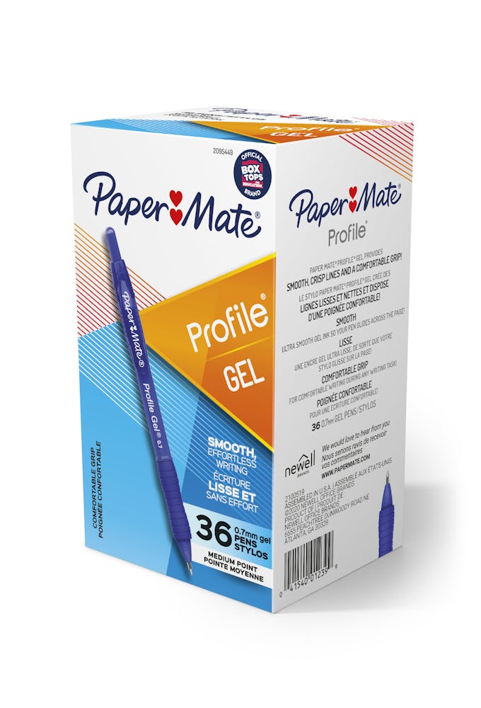 Paper Mate Profile Retractable Gel Pens, Medium Point (0.7mm) | Paper ...