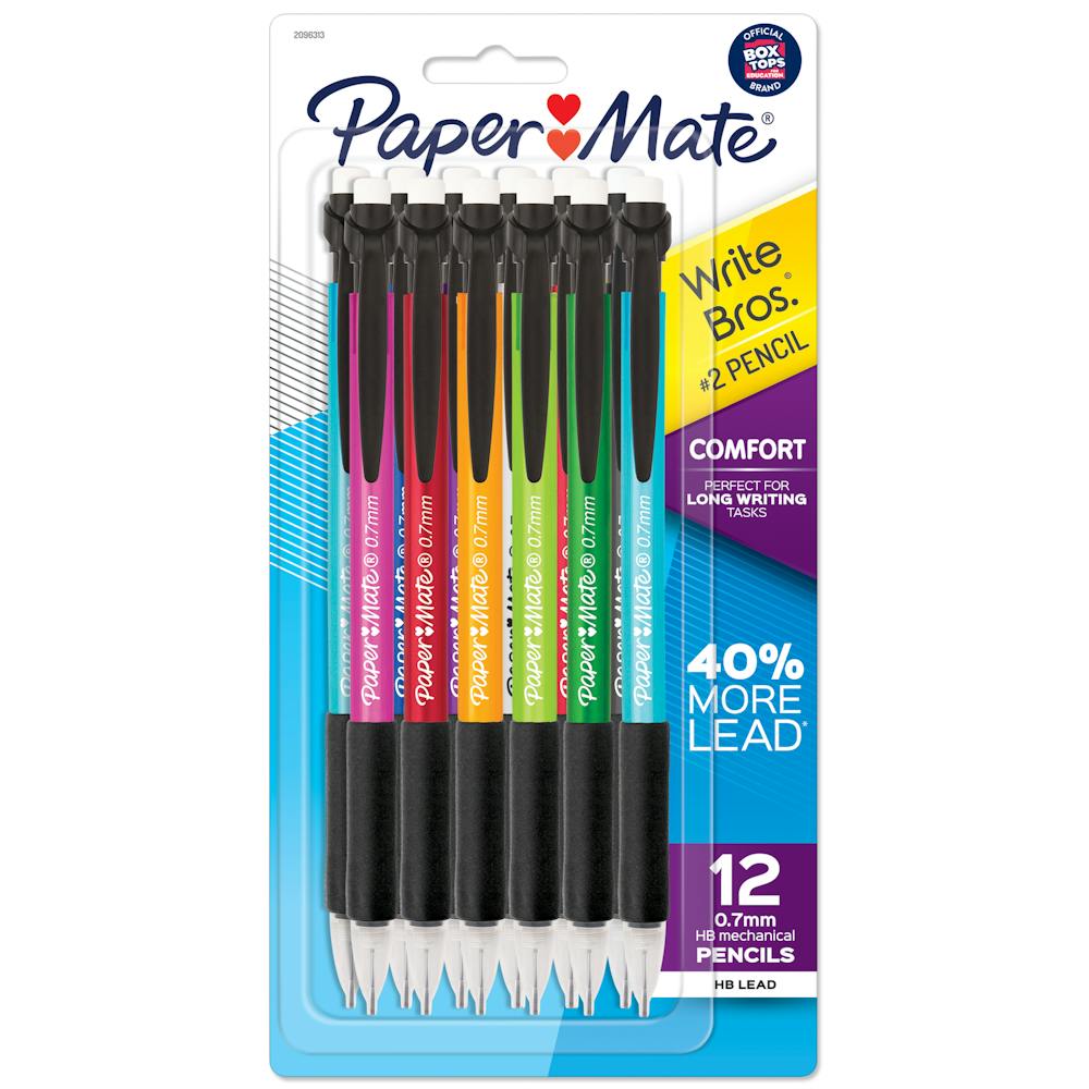 Paper Mate Write Bros. Comfort Mechanical Pencils, 0.7mm, HB #2 lead ...