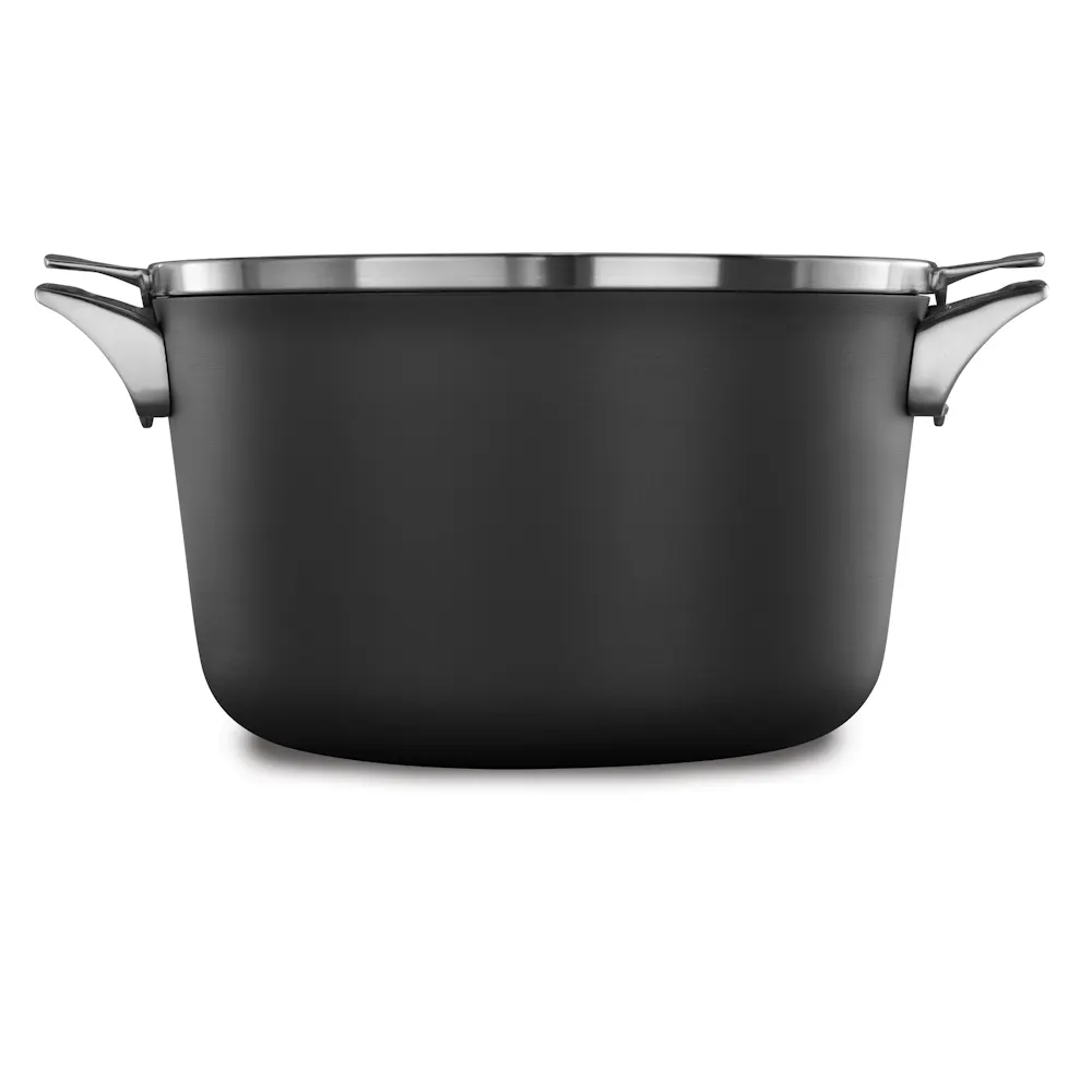 Premier™ Space-Saving Hard-Anodized Nonstick 12-Quart Stock Pot with ...