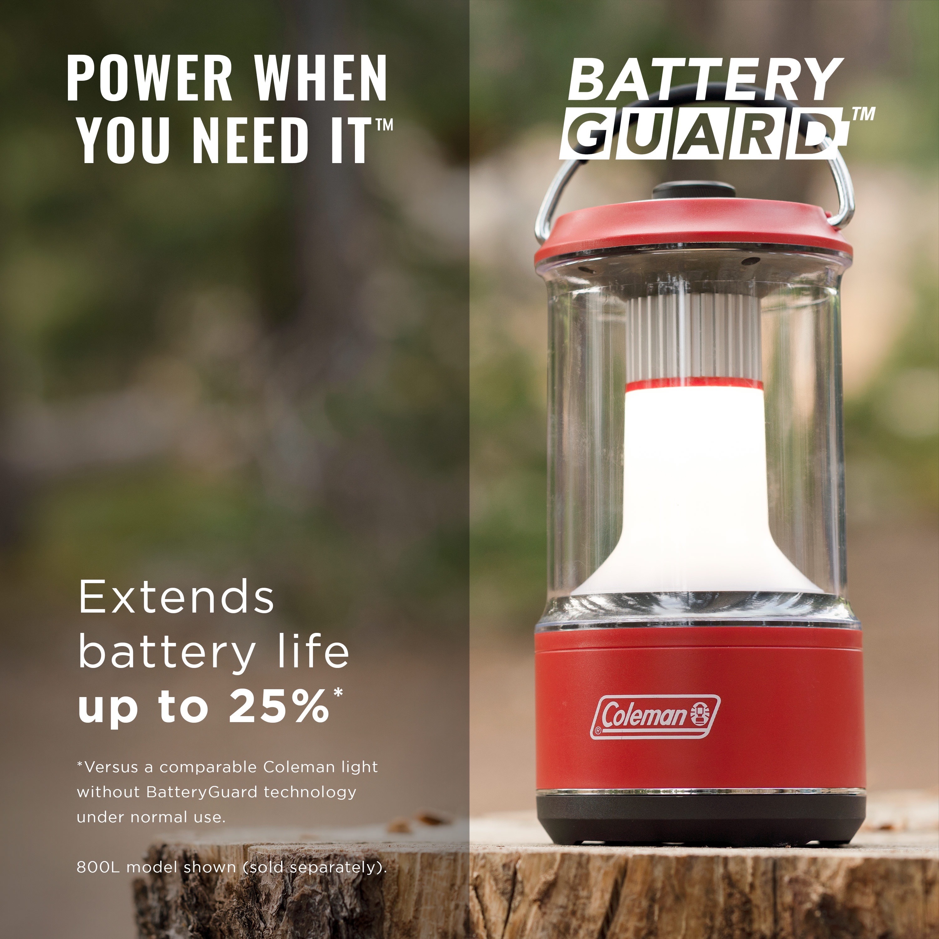 600 Lumens LED Lantern with BatteryGuard Coleman CA