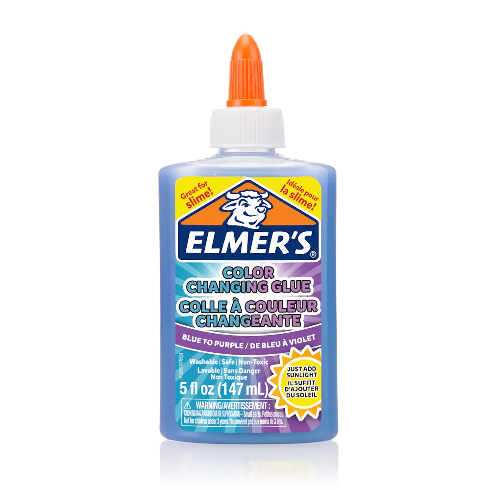 Elmer's Color Changing Liquid Glue, Great for Making Slime, Washable ...