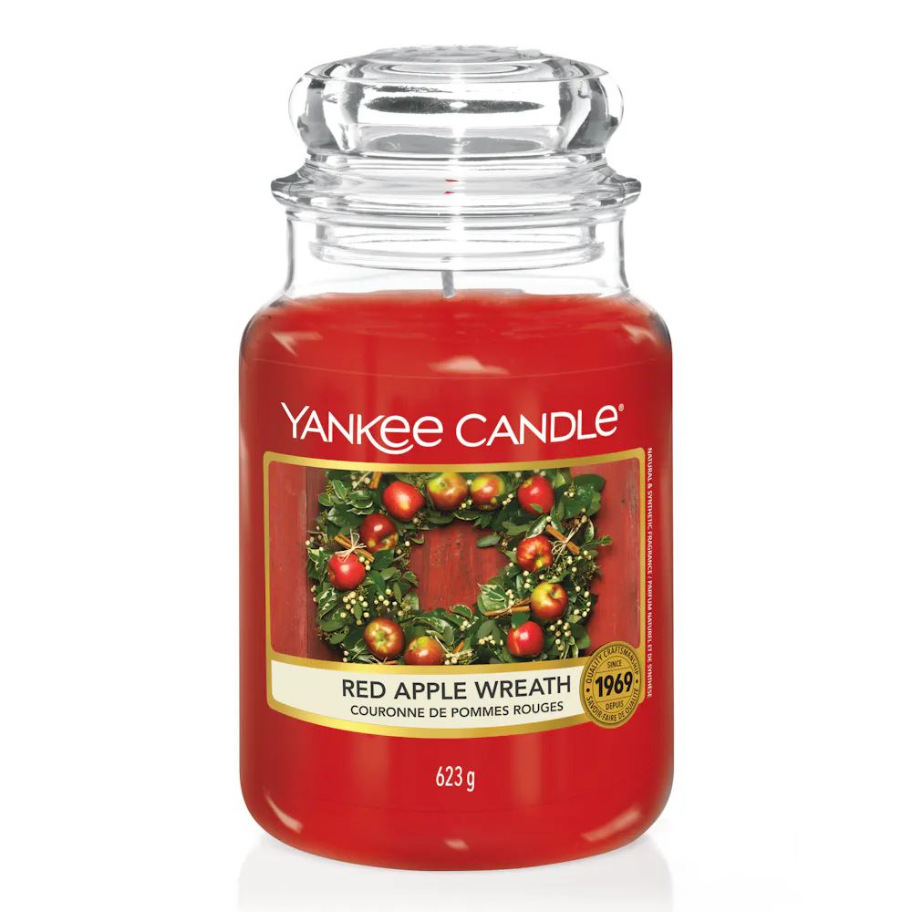 Red Apple Wreath Original Large Jar Candle | Yankee Candle