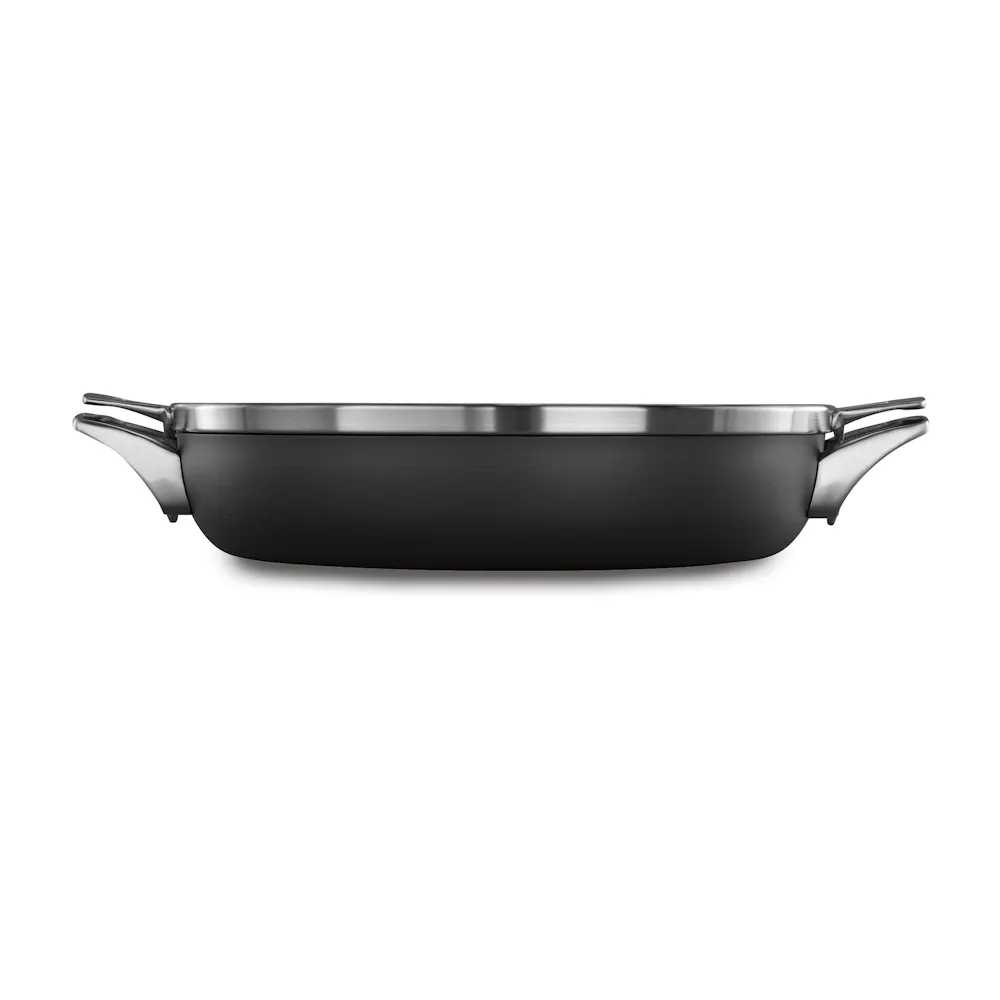 Premier™ Space-Saving Hard-Anodized Nonstick 12-Inch Everyday Pan with ...