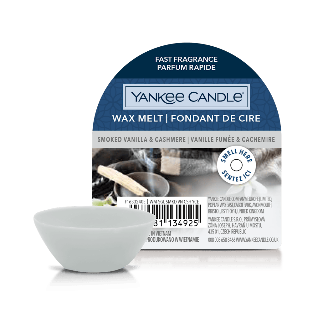 Smoked Vanilla & Cashmere Wax Melt | Yankee Candle