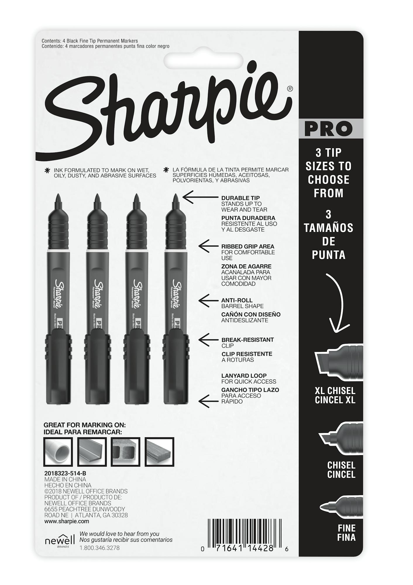 Sharpie PRO Permanent Markers Fine Point Sharpie