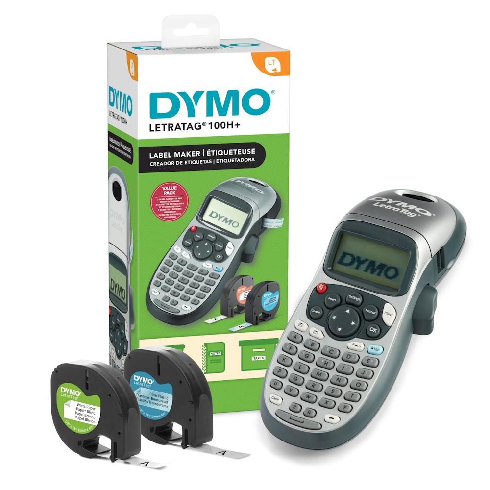 DYMO LetraTag 100H Plus Handheld Label Maker Bundles 2 cassettes | Dymo