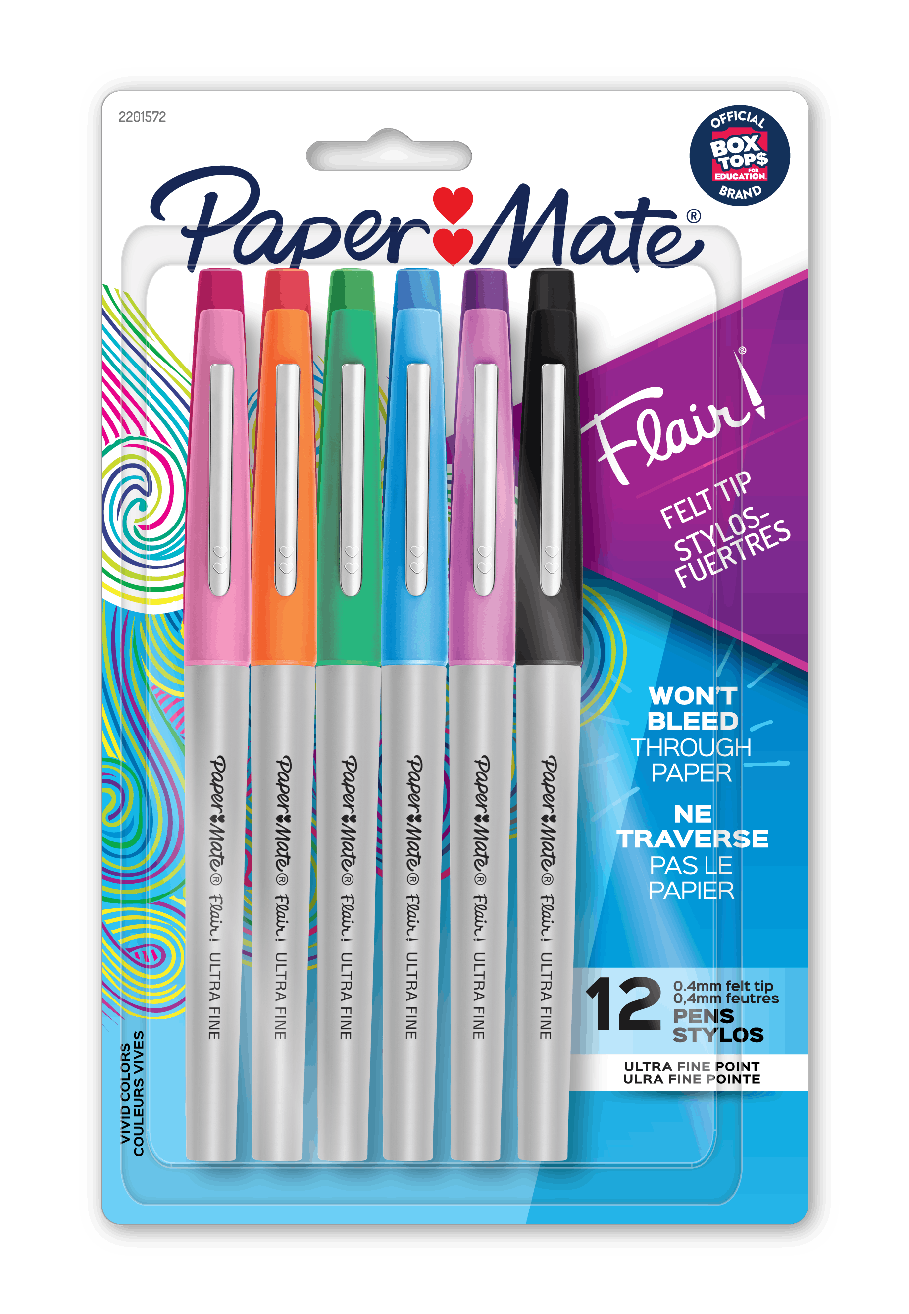 Fine point felt tip markers store