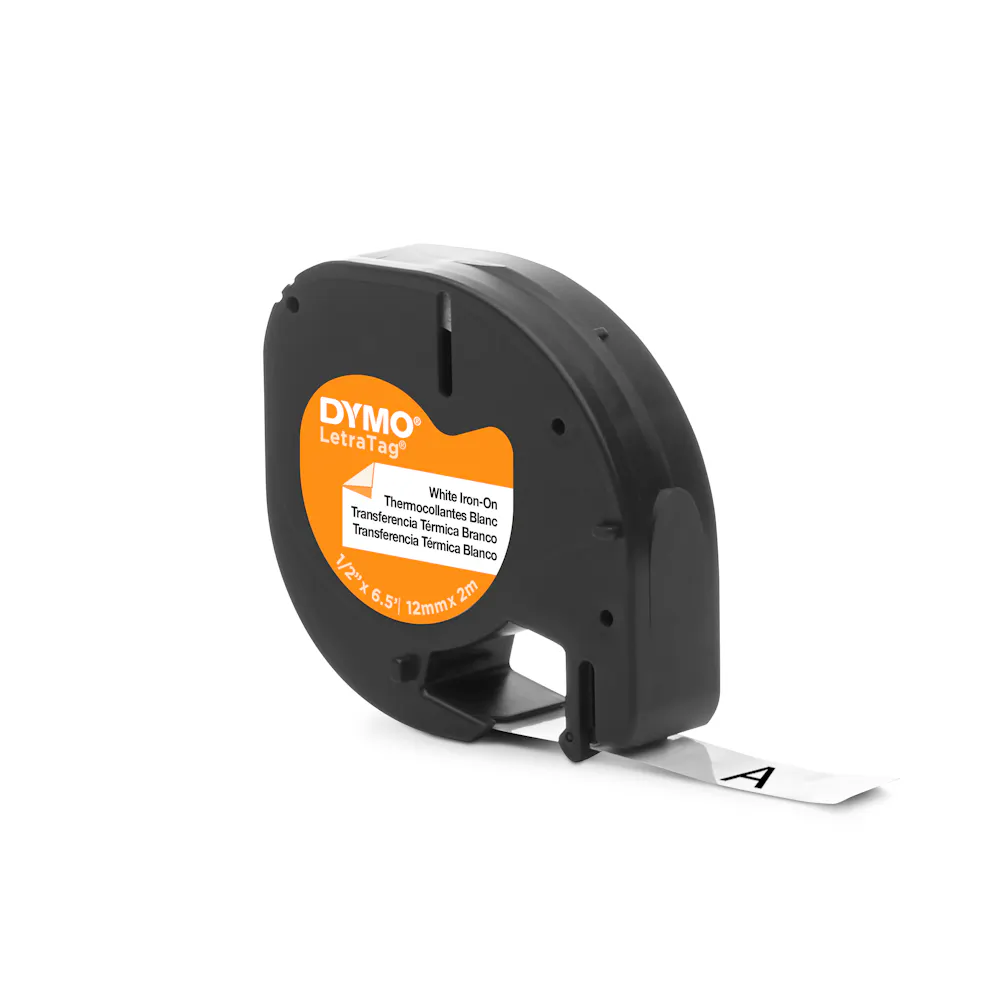 DYMO LT opstrijkbare stof labels, 12 mm | Dymo NL