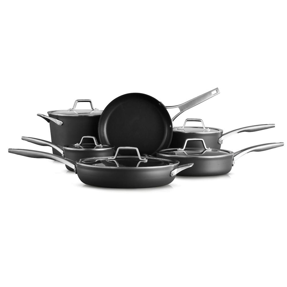 Premier™ Hard-Anodized Nonstick Cookware, 11-Piece Pots and Pans Set ...