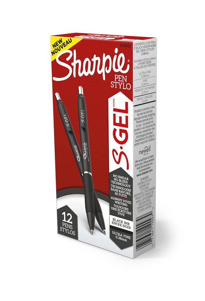 Sharpie S-Gel, Ultra Fine Point (0.38 mm) | Sharpie