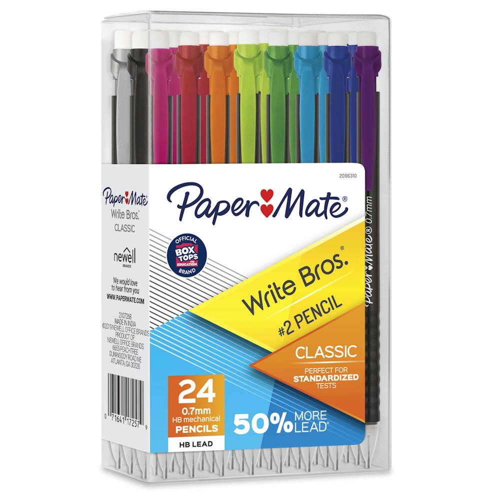 Paper Mate Write Bros. Classic Mechanical Pencils, 0.7mm, HB #2 lead ...