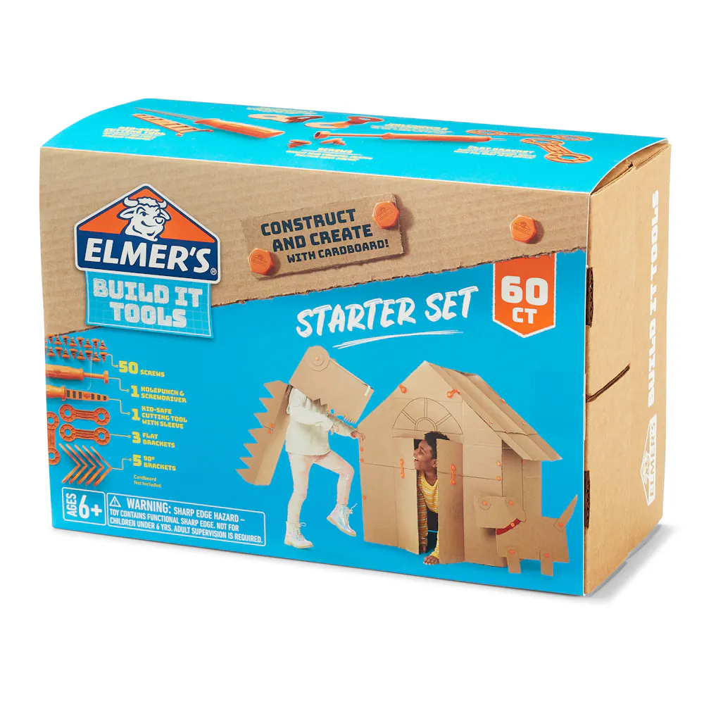 Elmer’s Build It Tools Starter Set, Construct & Create with Cardboard ...
